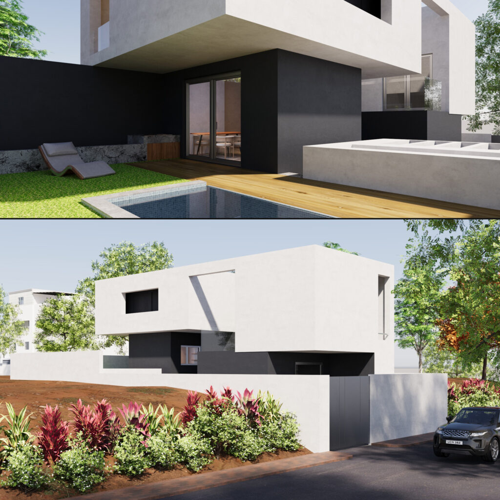 Elevate Your Designs with a Modern Minimalist House 3D Model ...