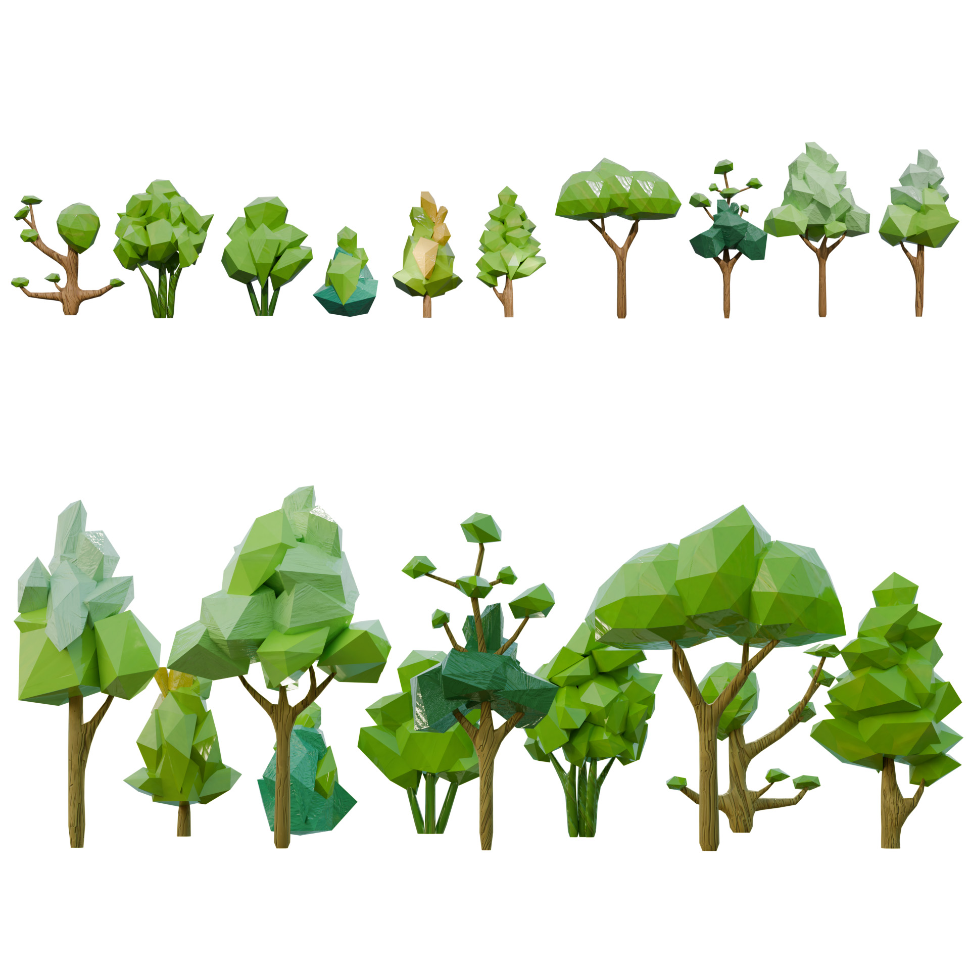 Mobile-Game Stylized Tree Pack - mehrazvira.com