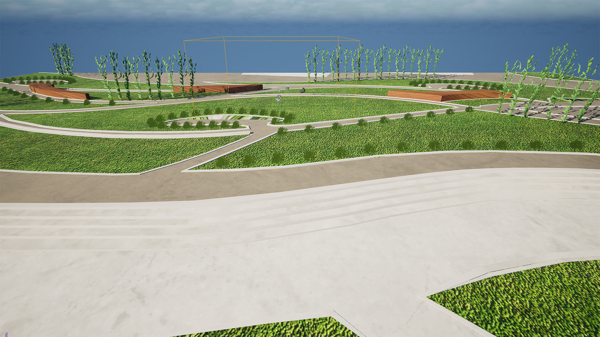 Low-Poly Landmark Park 3D Model - mehrazvira.com