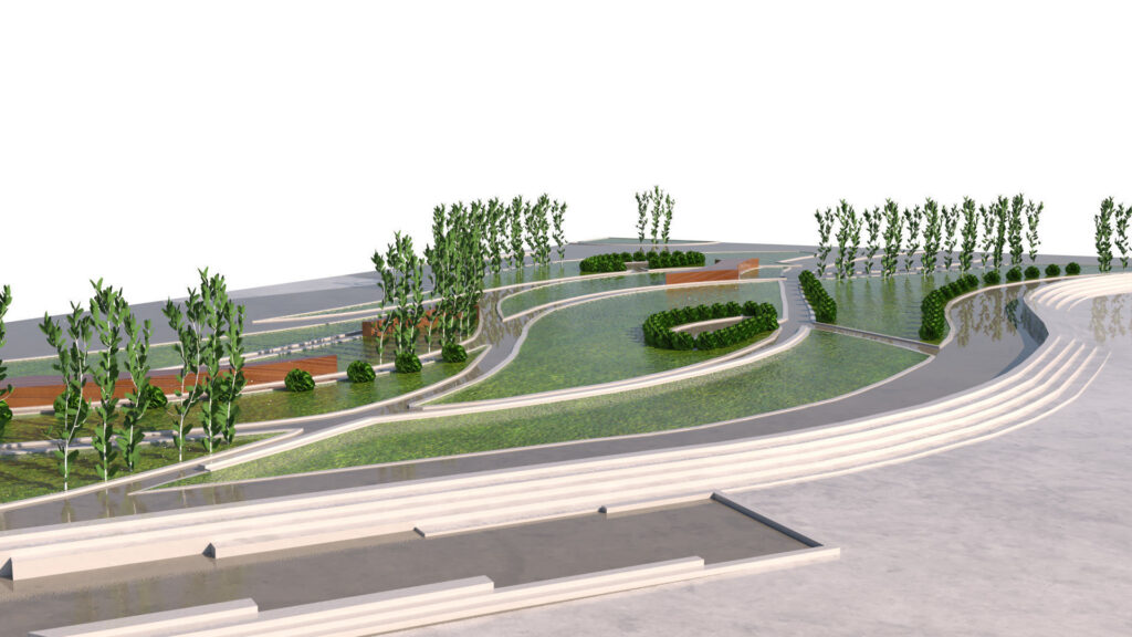 Low-Poly Landmark Park 3D Model - mehrazvira.com