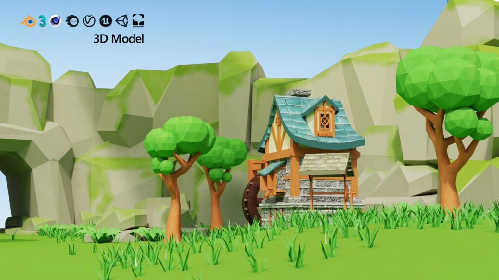 stylized mountain environment - mehrazvira.com