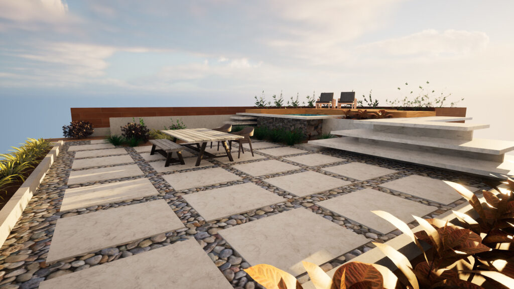 Backyard Pool and Greenery 3d model - mehrazvira.com