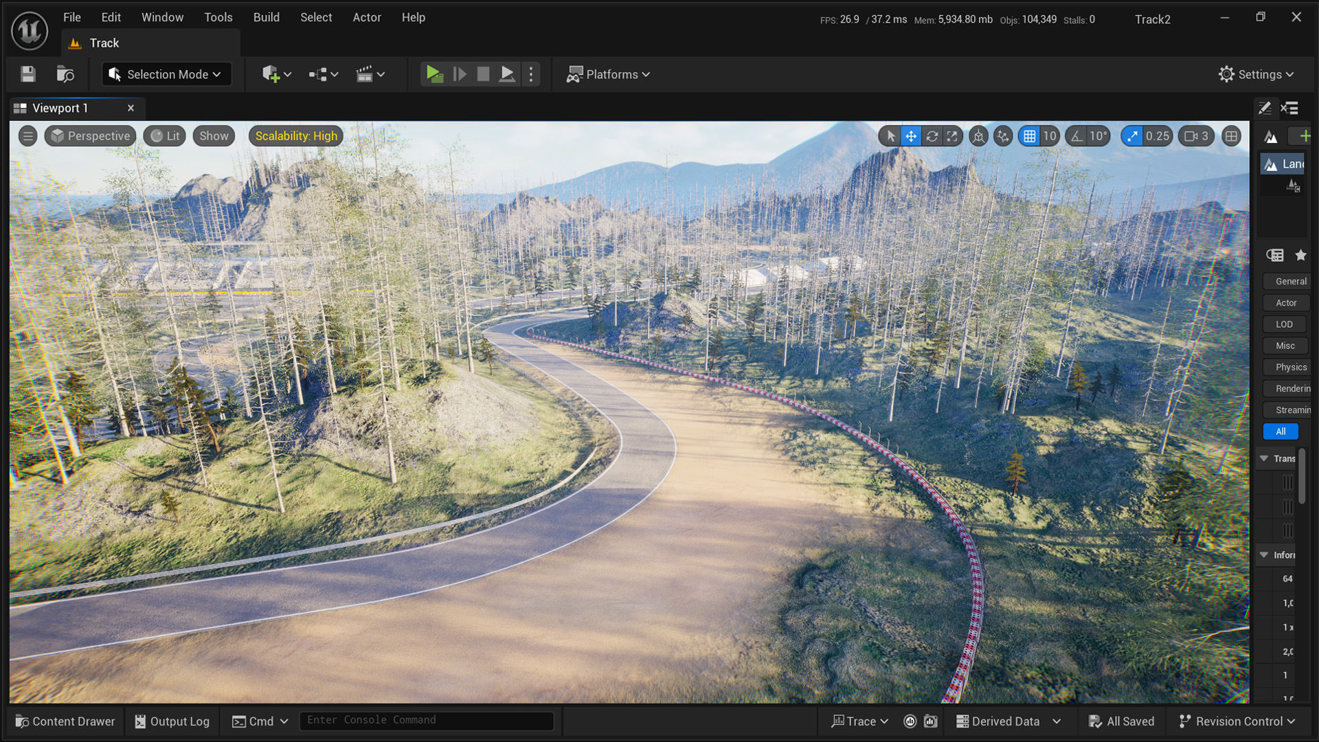 Realistic Nurburgring Inspired Race Track for Unreal Engine ...